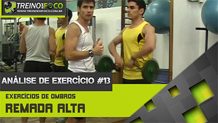 Remada Alta com barra W