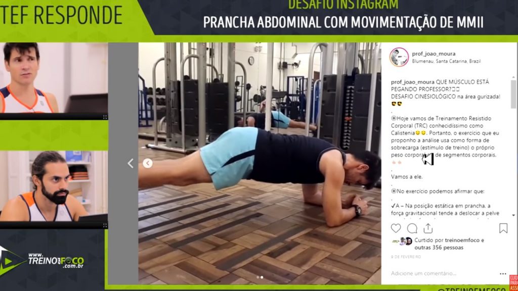 Prancha Lombar - E ai quais músculos estão pegando?