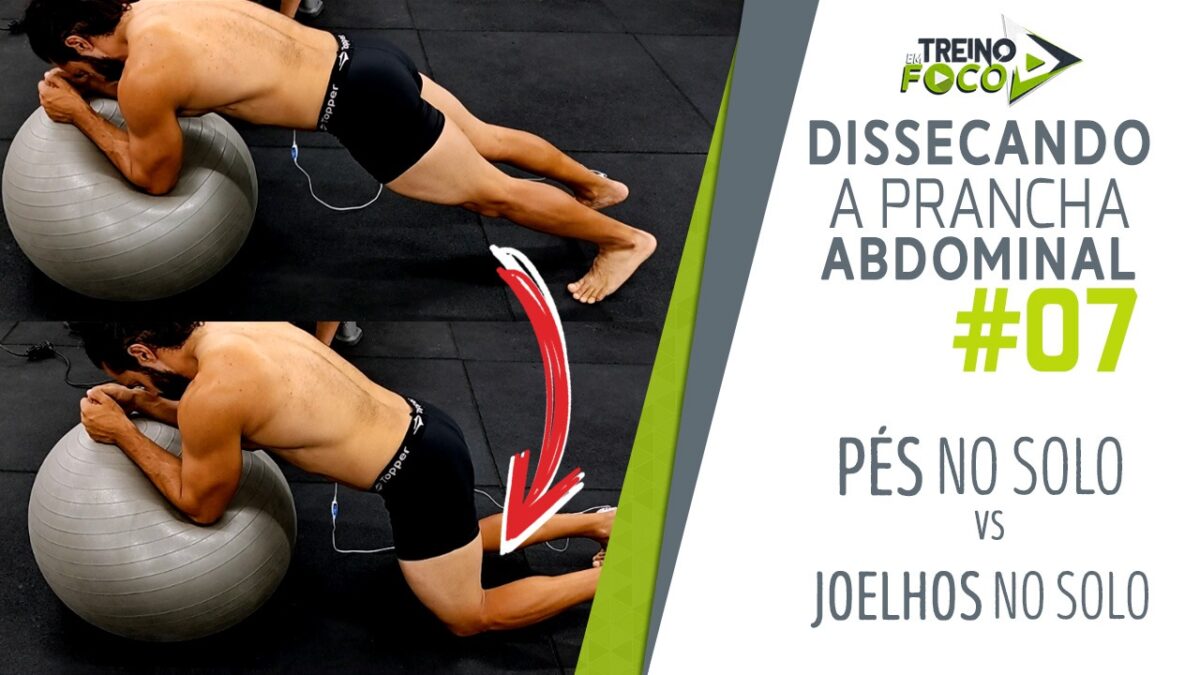 Prancha abdominal com bola - Joelho no chão altera a atividade?